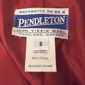 Pendleton | Jackets & Coats | Vintage Pendleton Power Red Jacket | Poshmark